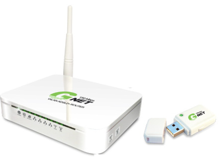 Gnet ADSL Kit Wireless ADSL Router + Wireless USB | لیون کامپیوتر